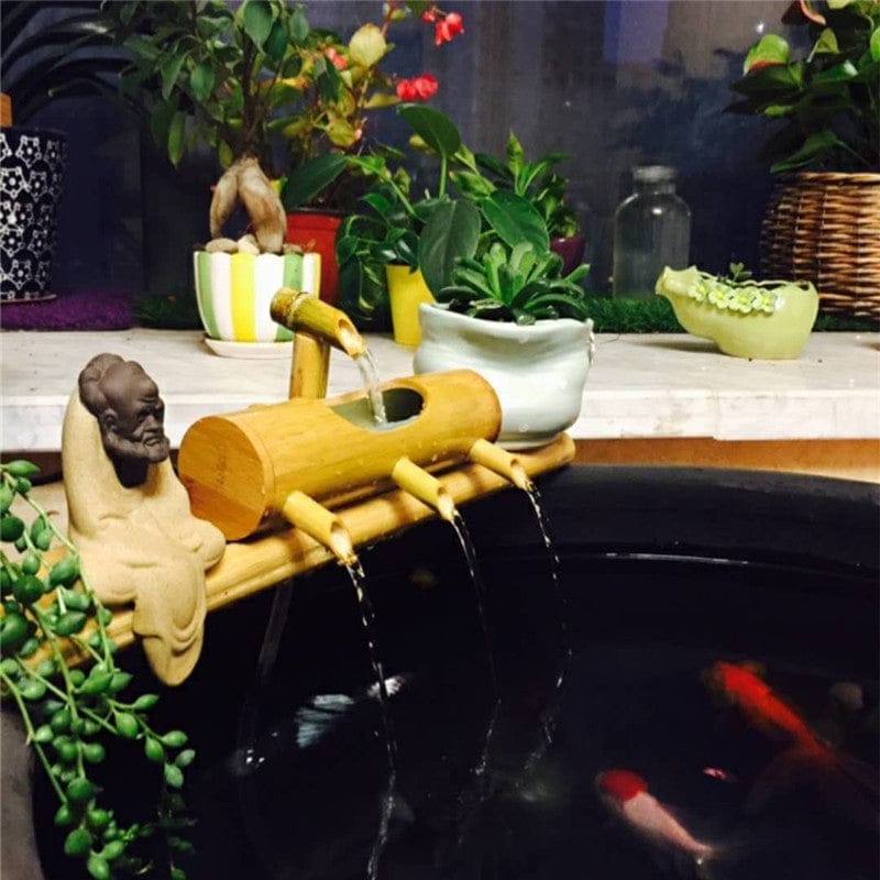 Floor-standing Japanese-style self-circulating water decoration - whathomy