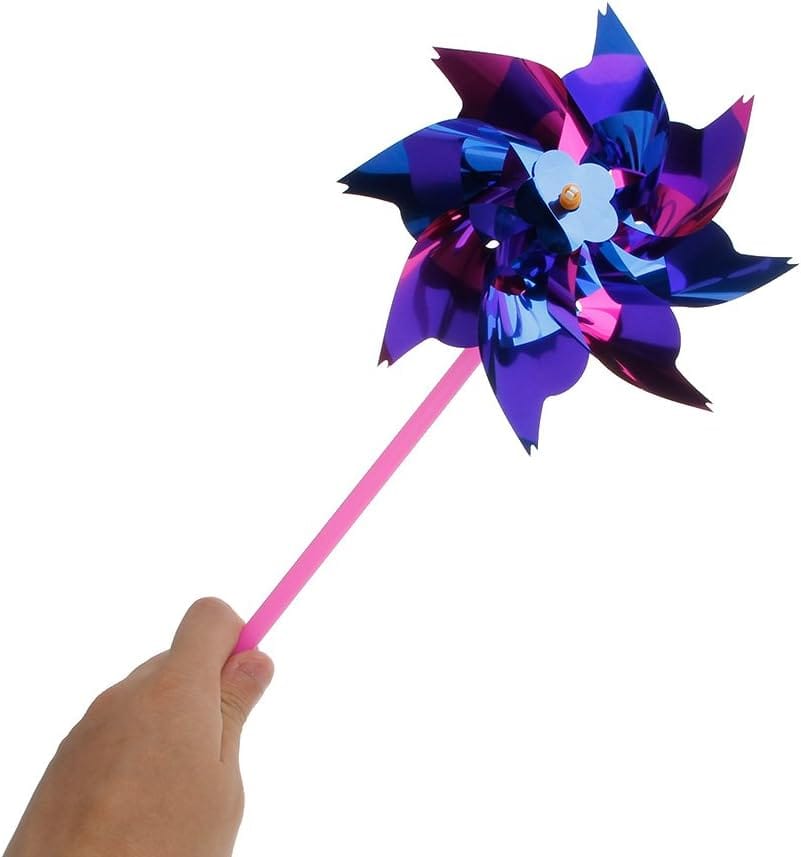 Shoresu 10Pieces Plastic Windmill Pinwheel Wind Spinner Kids Toy Garden ...